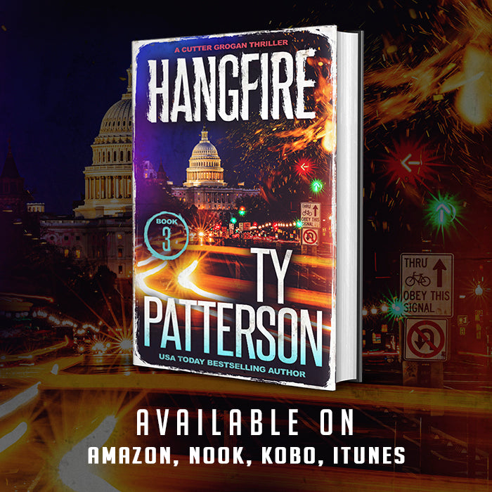 Hangfire Audiobook #3 in the Cutter Grogan Series. AI narrated – read.typatterson.com