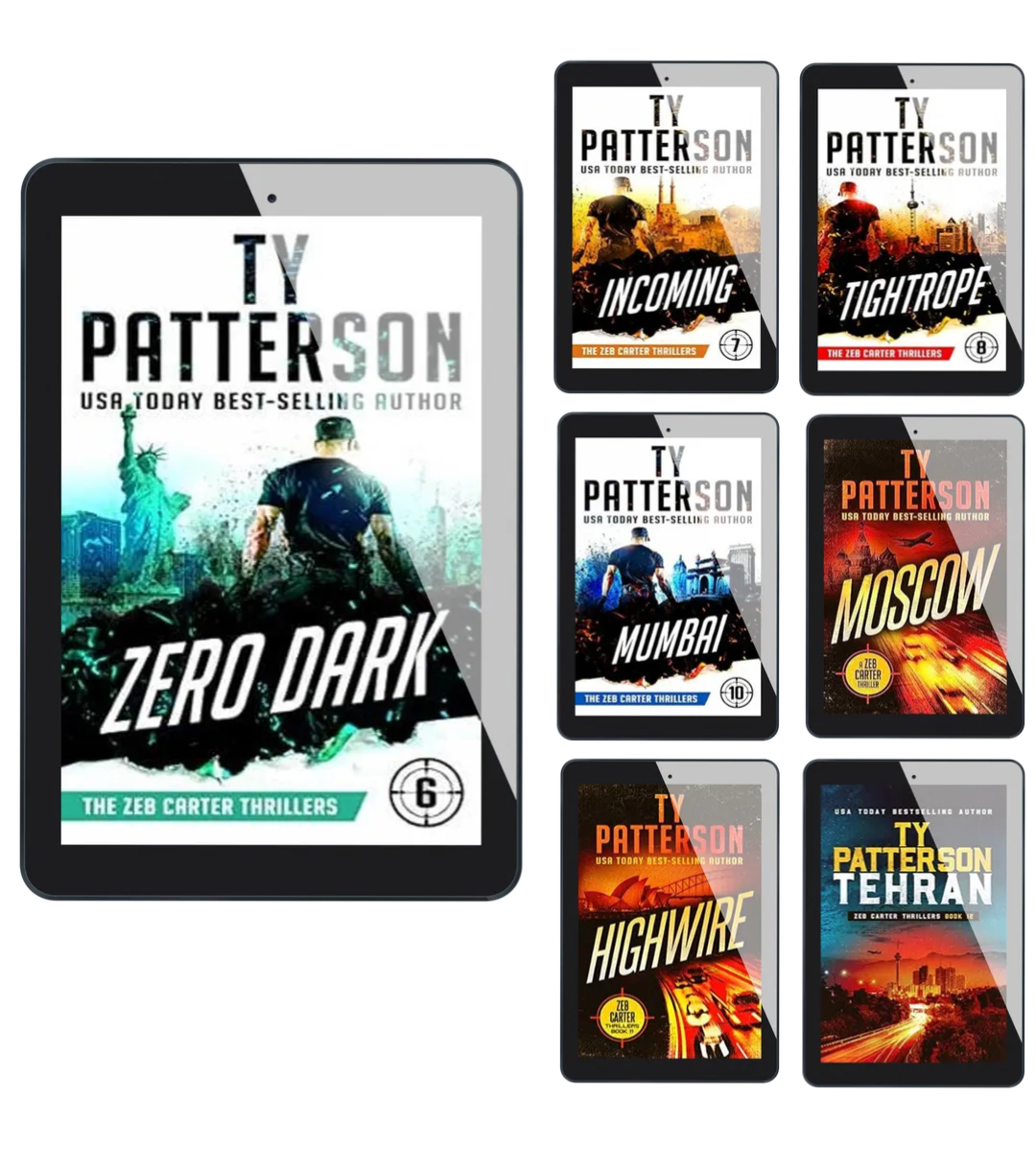 Zeb Carter Series Signup Upsell 7 ebooks – read.typatterson.com